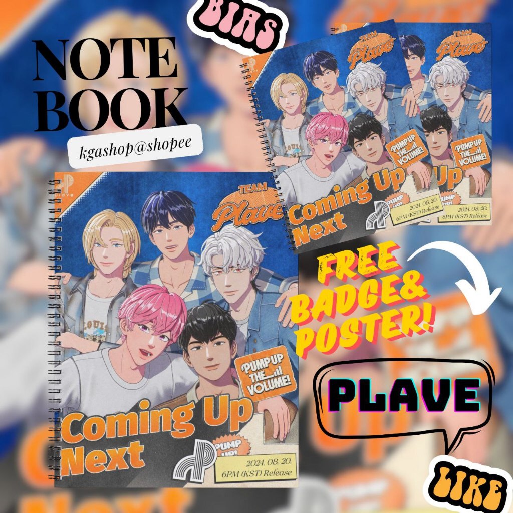 [PLAVE] NOTEBOOK SET PUMP UP VOLUME NOAH BAMBY EUNHO HAMIN YEJUN FANKIT ...