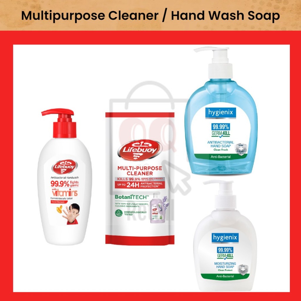 Lifebuoy / Hygenix hand wash hand soap / Multipurpose cleanser | Shopee ...