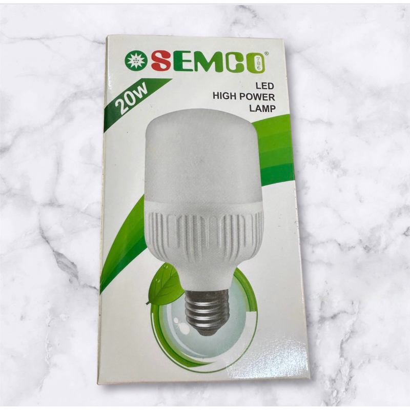 SEMCO LED High Power Lamp 20W Cool White Energy Save/ Lampu Kuasa ...