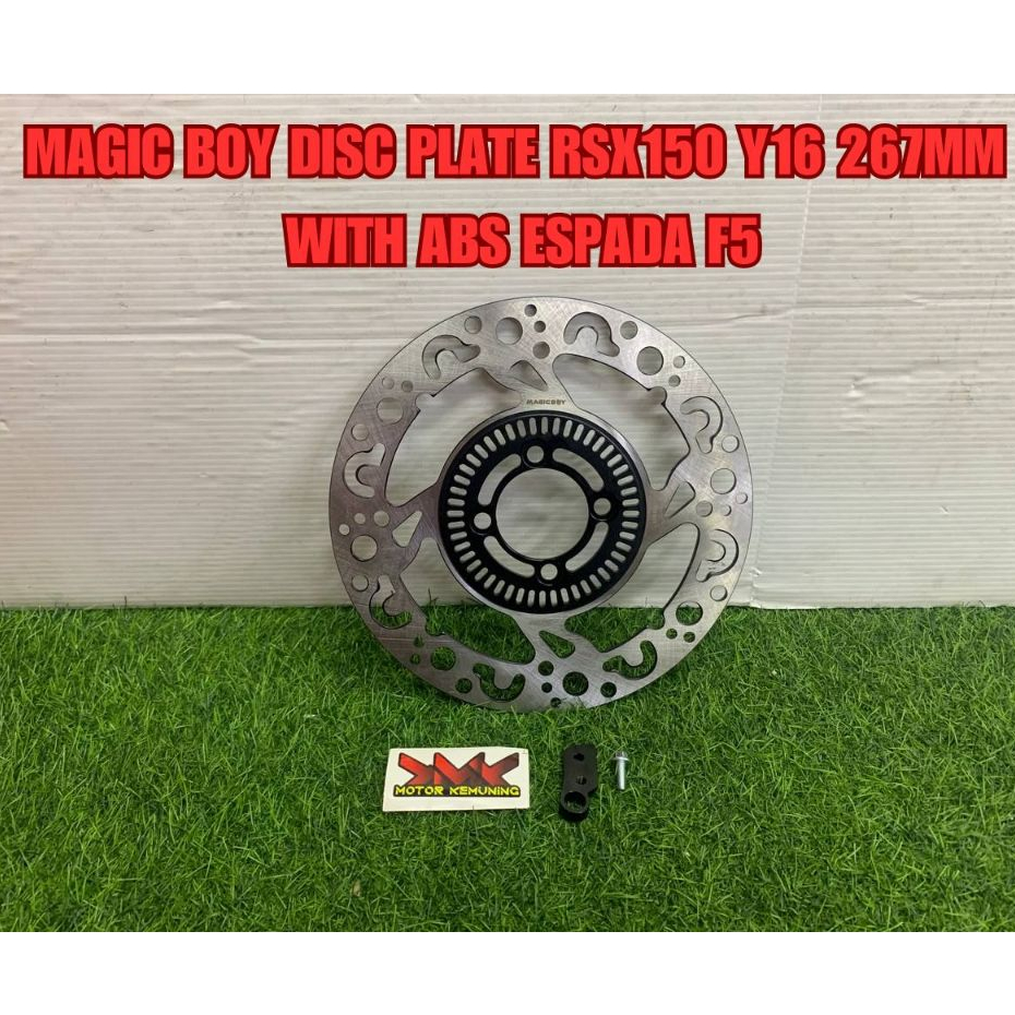 MAGIC BOY DISC PLATE RSX150 Y16 267MM WITH ABS ESPADA (F5) | Shopee ...