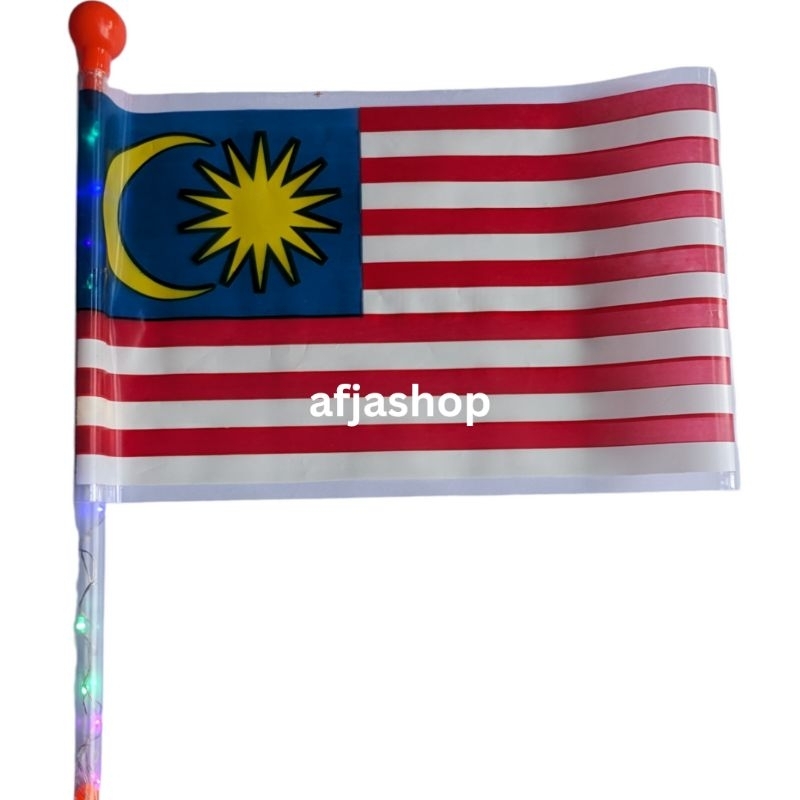 Bendera Plastik LED Plastic Flag LED Untuk Budak Sekolah/ Tadika ...