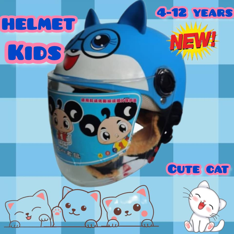 Kids Helmet Motorcycle Safety Helmet Budak Motor Helmet Scooter Halt ...