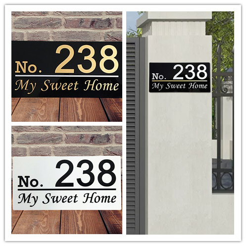 Acrylic house number plate number rumah | plate rumah 亚克力门牌【Fully ...