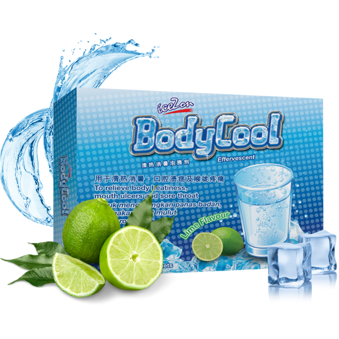 Icezon BodyCool Effervescent 6g 5s (Relieve Body Heatiness) | Shopee ...