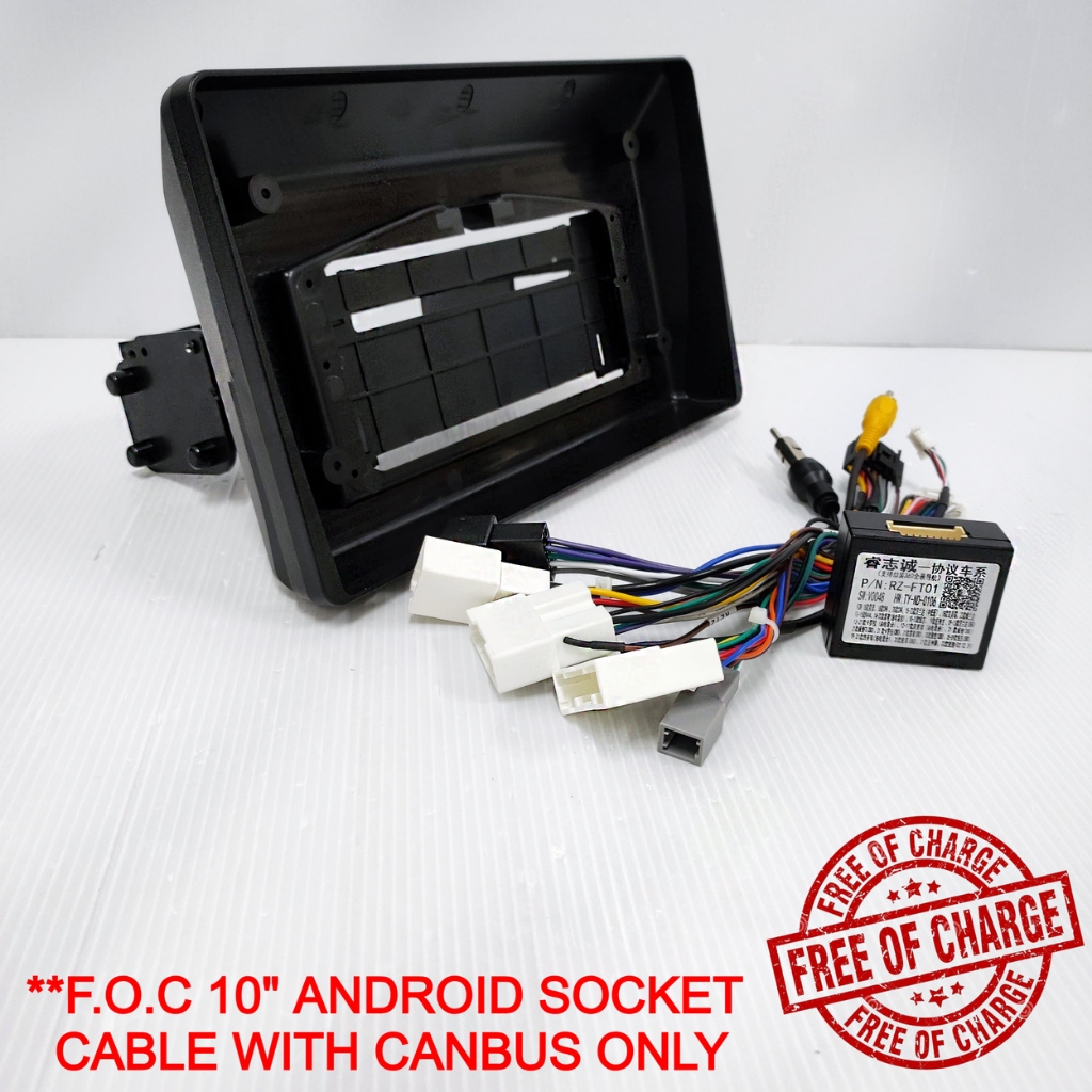 TOYOTA VIOS/YARIS CROSS/VELOZ 2023-2024 ANDROID 10" CASING (FREE PLUG ...