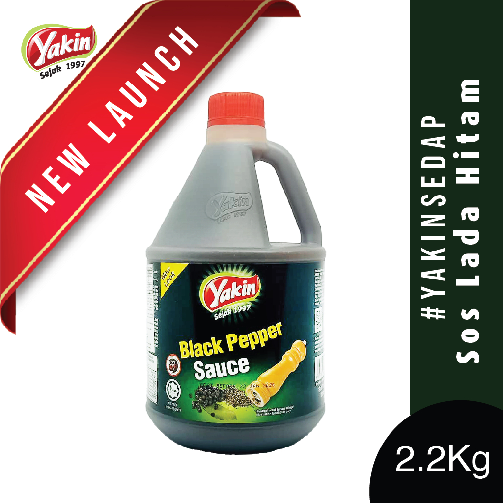 YAKIN SEDAP Sos Lada Hitam / Black Pepper Sauce (2.2kg) | Shopee Malaysia