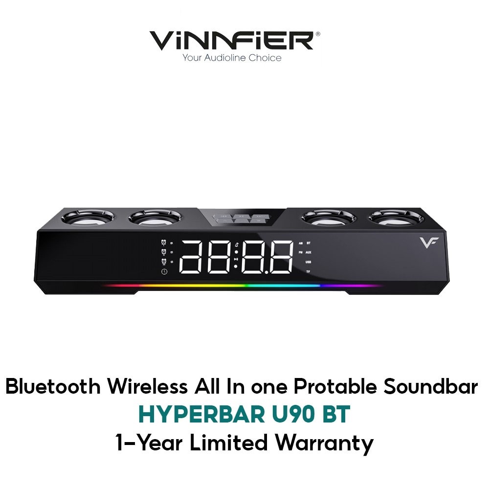 VINNFIER HYPERBAR U90 BT BLUETOOTH WIRELESS ALL-IN-ONE PORTABLE ...