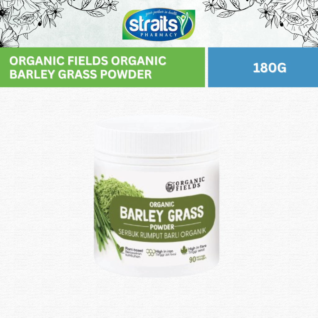 ORGANIC FIELDS ORGANIC BARLEY GRASS POWDER 180G | Shopee Malaysia