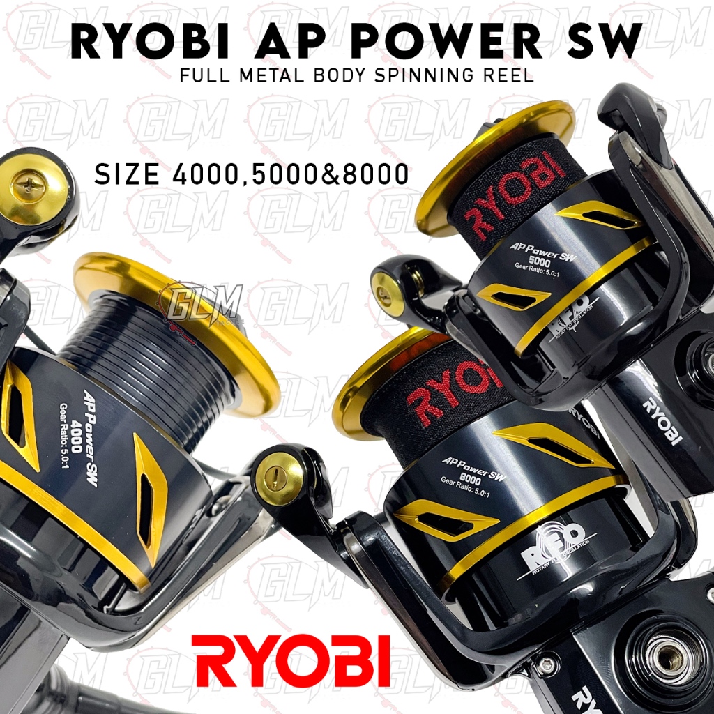 RYOBI AP POWER SW FISHING REEL (NEW) | Shopee Malaysia