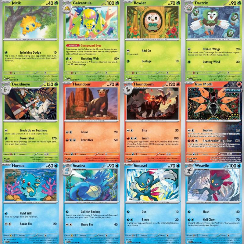 POKÉMON PTCG SV6.5 Shrouded Fable Grass, Fire, Water C,UC 001 002 003 004 005 007 008 009 010 ...