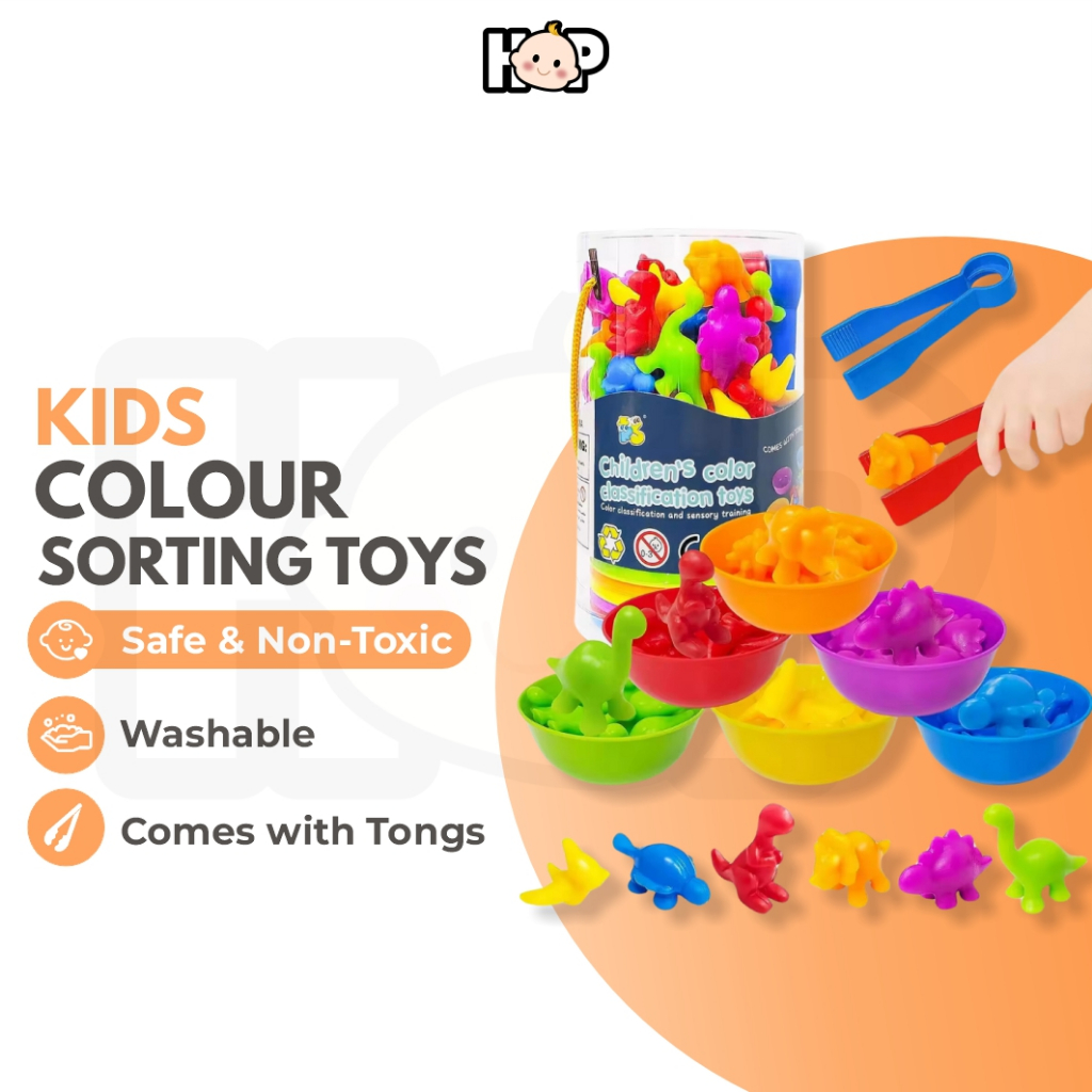Kid Colour Sorting Toys Colour Counting Toy for Kids Mainan Warna Beza ...
