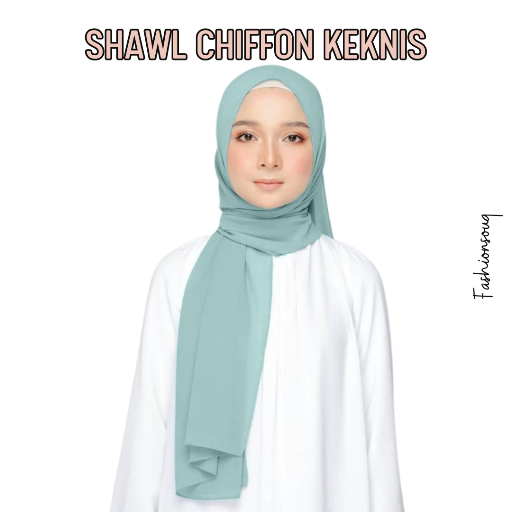 ️ SHAWL HEAVY CHIFFON ️ PALING MURAH Panjang Tudung (180cm x 71cm ...