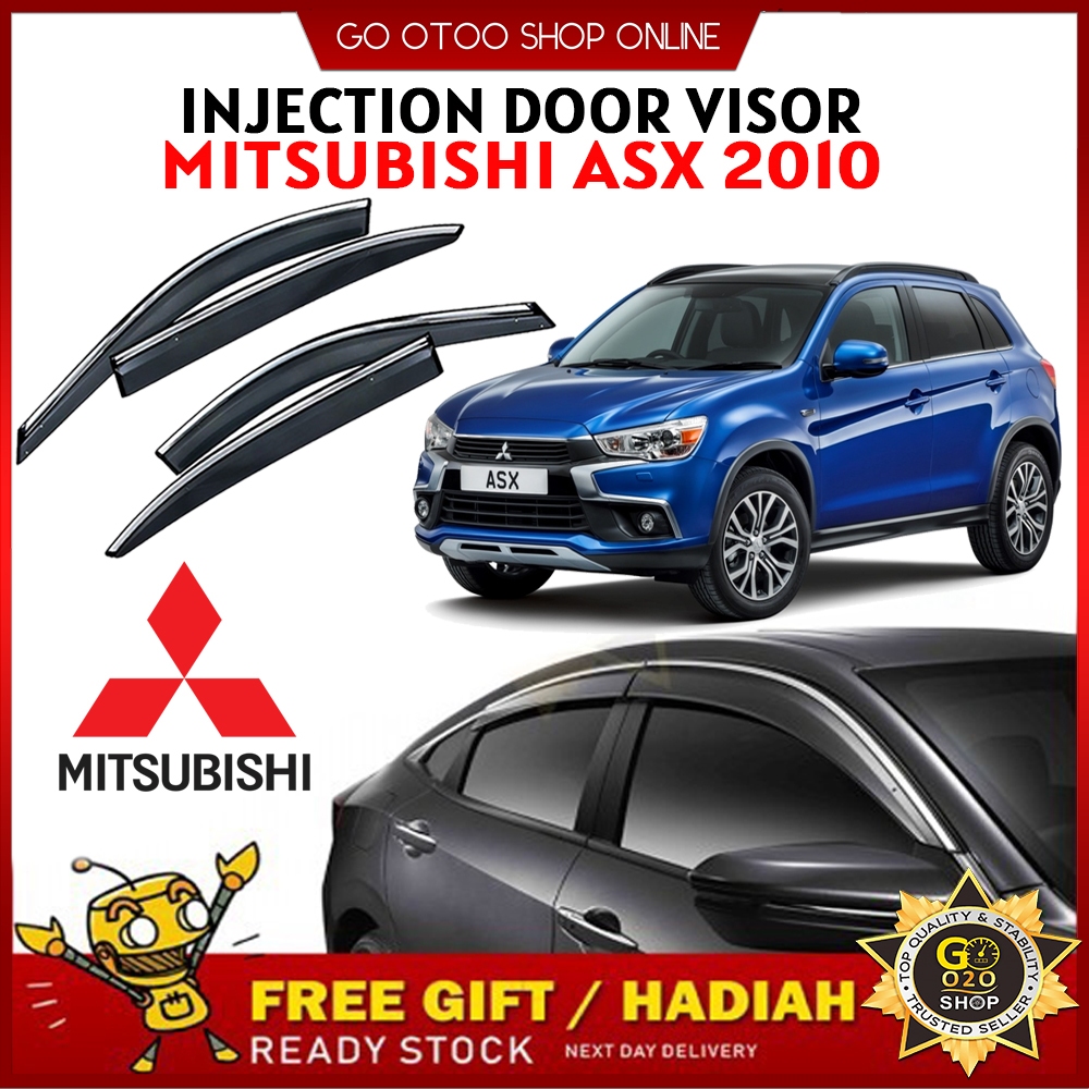Mitsubishi ASX 2010 Injection Door Visor Air Press Window Chrome Lining ...