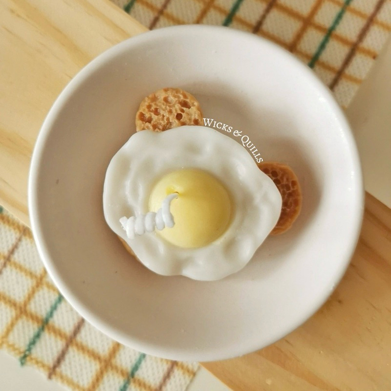 Sunny Side Up Egg on Toast Scented Candle | Wicks and Quills | bread ...