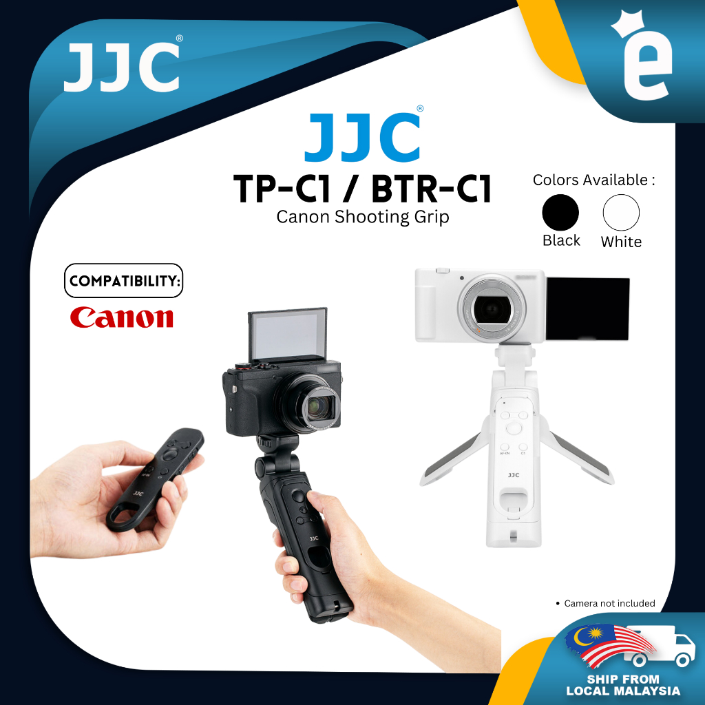JJC TP-C1 / BTR-C1 Shooting Grip with Wireless Remote replaces Canon HG ...