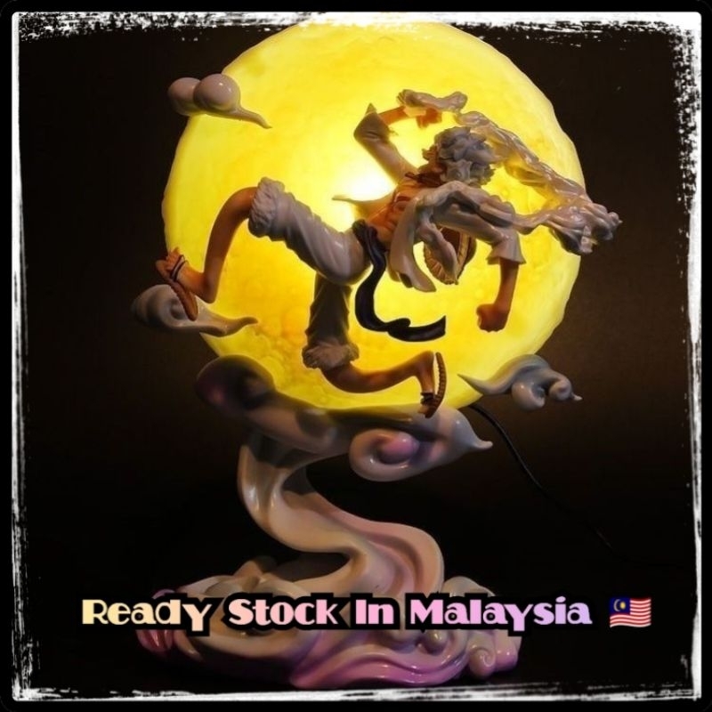 "DF" One Piece Wink Gear 5 Luffy Moon God Runner 30cm LED Moon Light ...