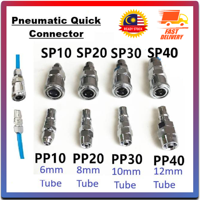 PP10 PP20 PP30 PP40 SP10 SP20 SP30 SP40 SP/PP PNEUMATIC FITTING AIR ...