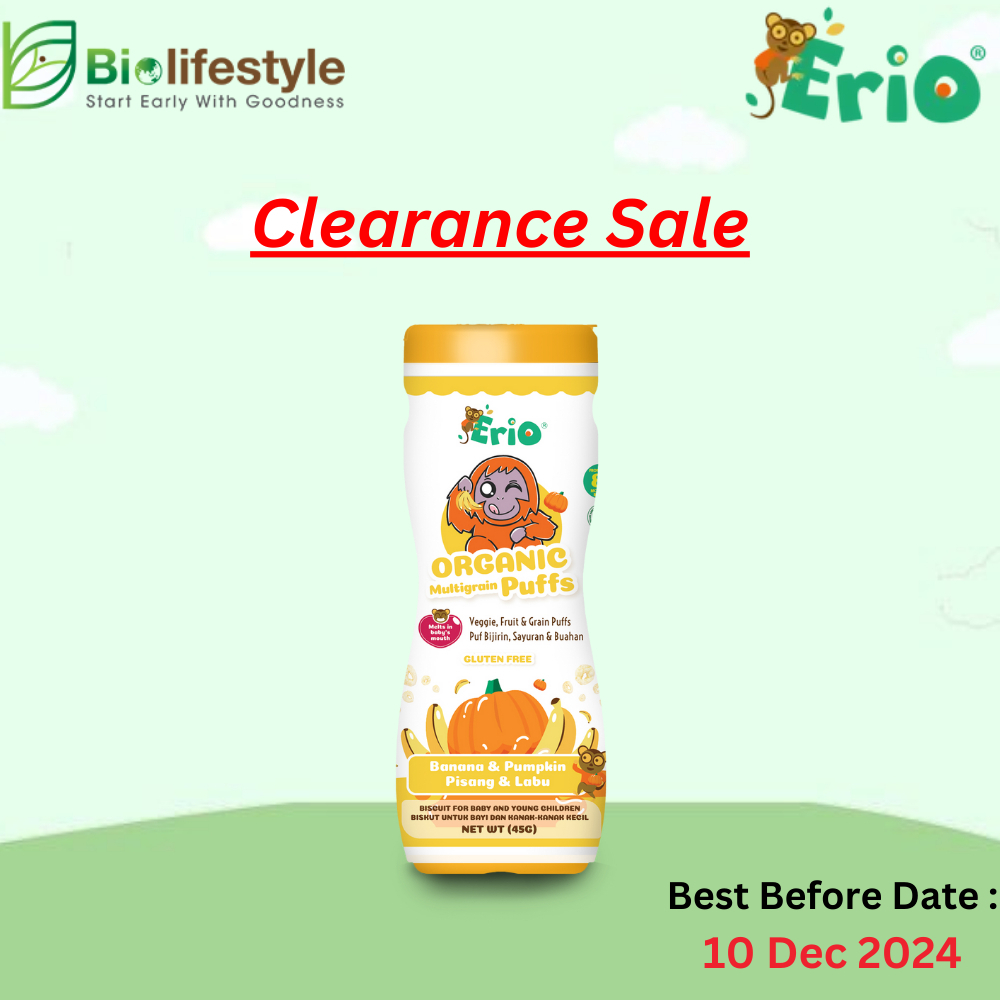 *Clearance Sale* Erio Organic Multigrain Puffs 45g | Shopee Malaysia