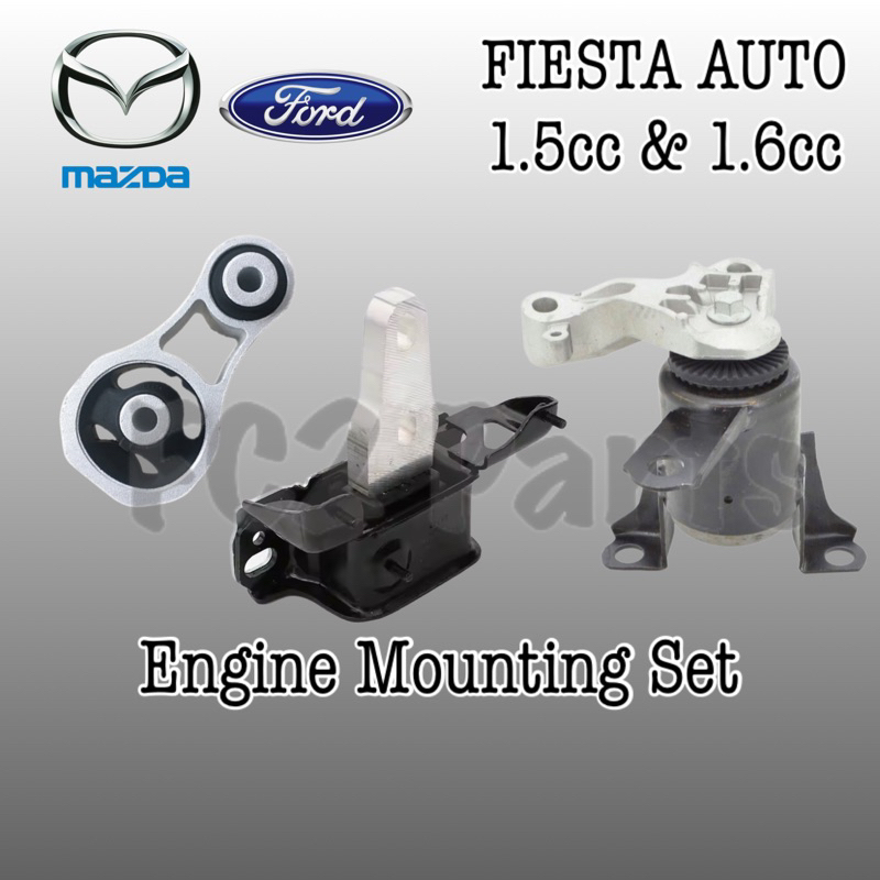 OEM Thailand 1car 3pcs Ford Fiesta 1.5cc & 1.6cc AUTO Engine Mounting ...