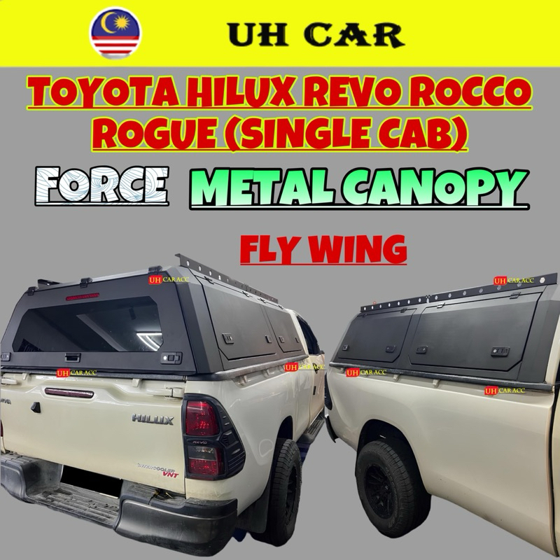 (FORCE SINGLE CAB CANOPY) Toyota Hilux Revo Rocco Rogue 2016-2024 ...