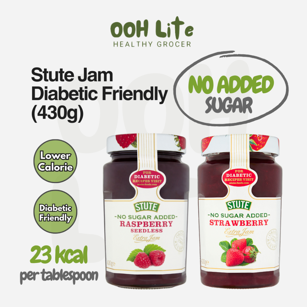 Stute No Sugar Added Jam 430g - Assorted Flavours (Suitable for ...
