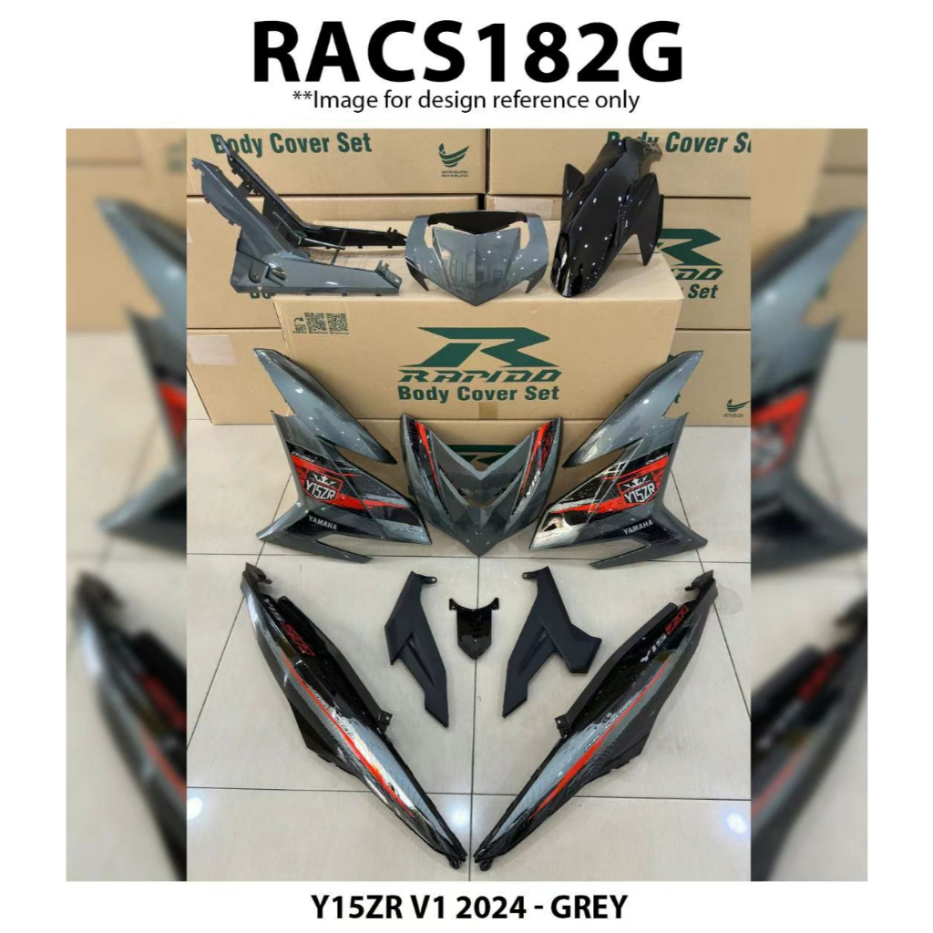 Cover Set Rapido Y15ZR V1 V2 Yamaha 2024 Grey Blue Cyan Ysuku ...