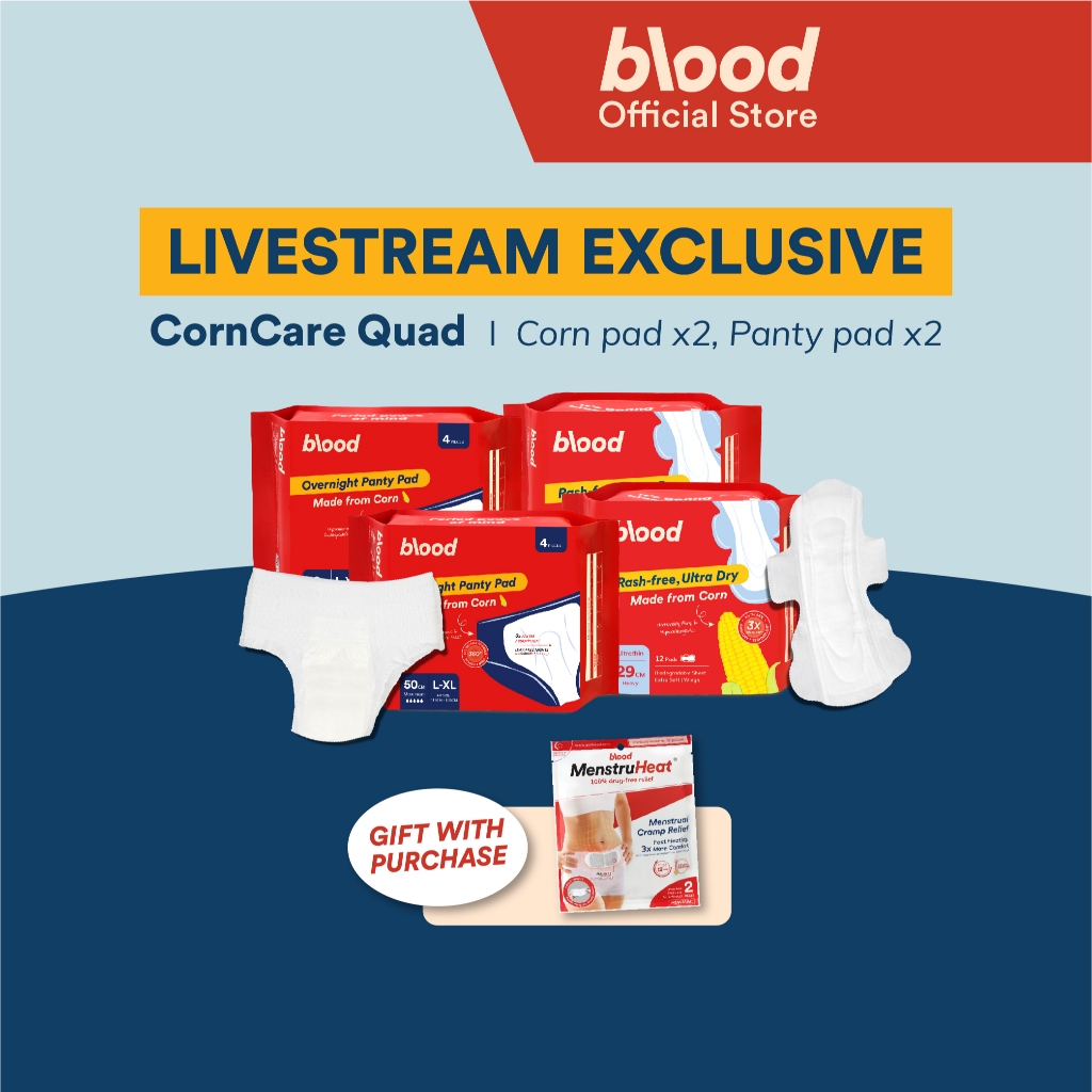 [Livestream Exclusive] Blood Corn Care Quad | Pad & Panty Pad | Tuala ...