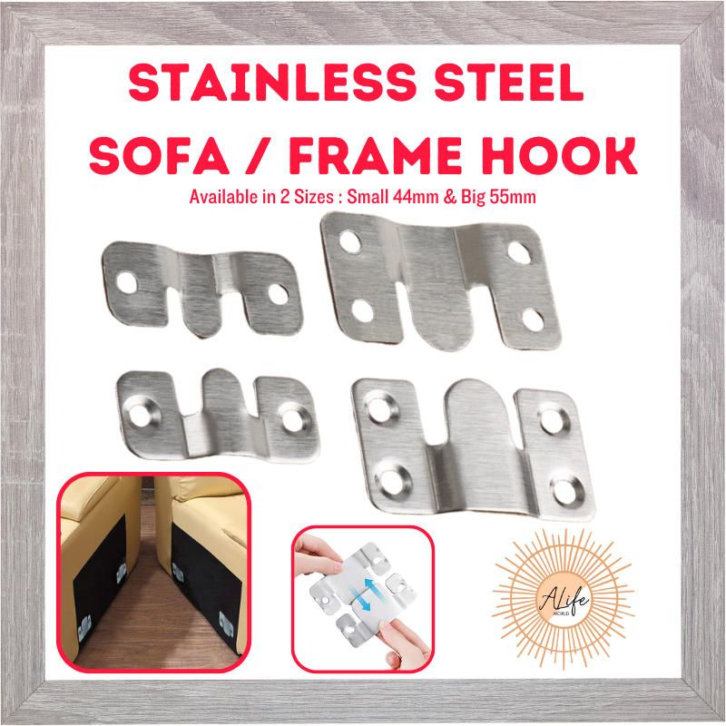 ALife Solid Stainless Steel Sofa Hook Clip Furniture Connector Frame ...