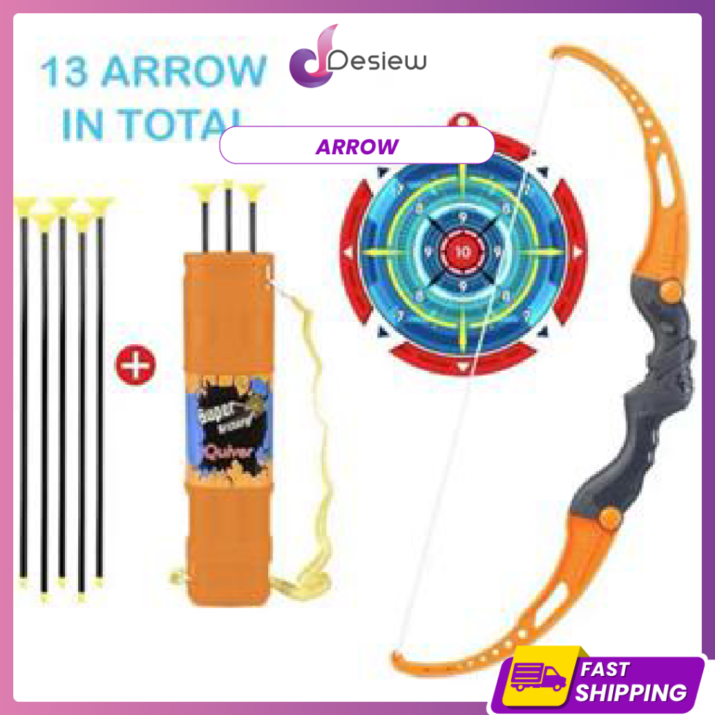 Kids ArcheryBowandArrow Mainan Memanah Set Toys For Kids Target Board ...