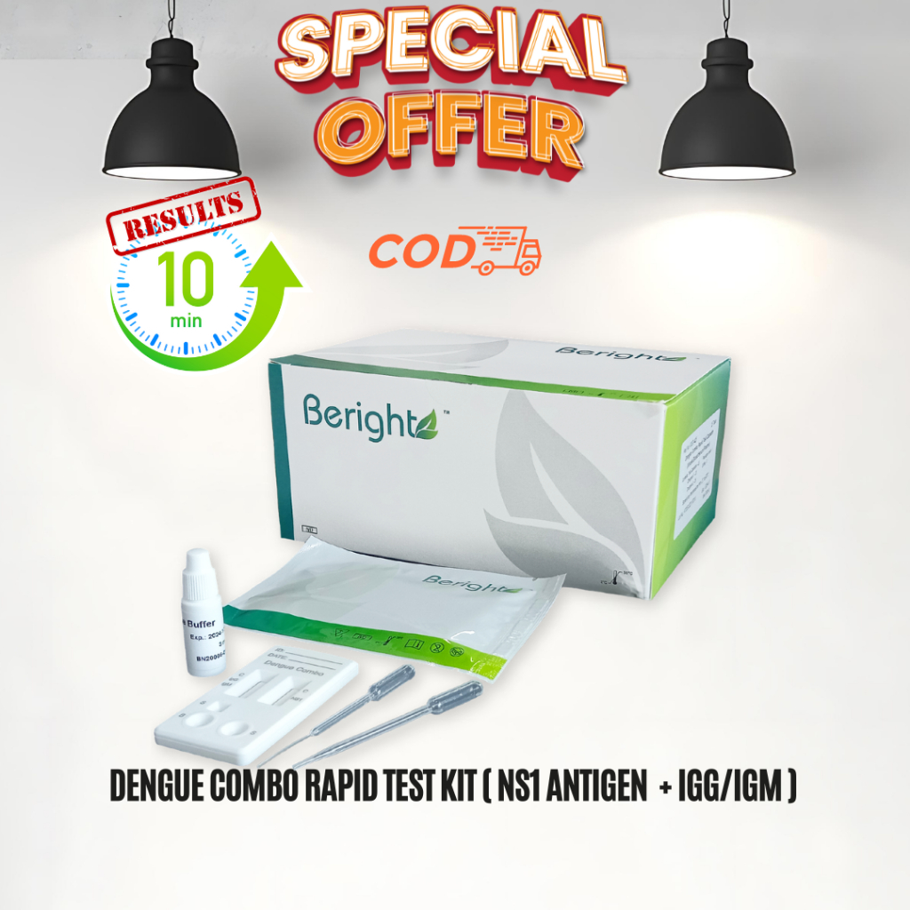 [MDA APPROVED] Dengue Duo Combo Rapid Test Kit NS1 Antigen + IgG / IgM ...