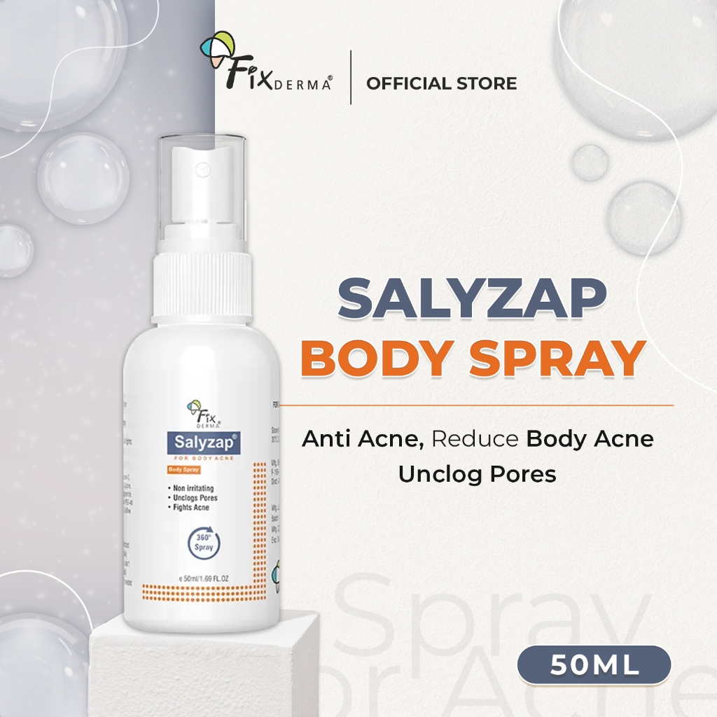 FixDerma Salyzap Spray for Body Acne Body Spray Clears Pores Kills ...