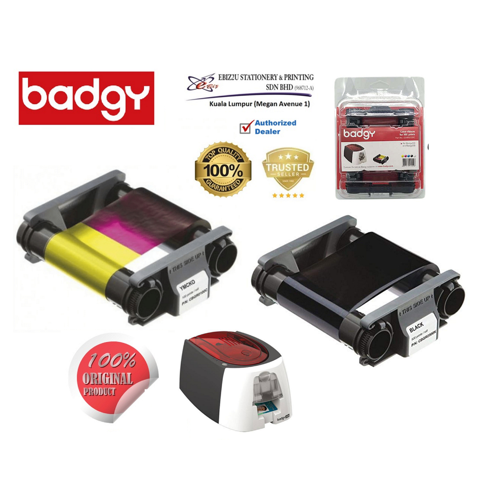 【READY STOCK | 100% ORIGINAL】Badgy Color & Black Ribbon for BADGY 100 ...