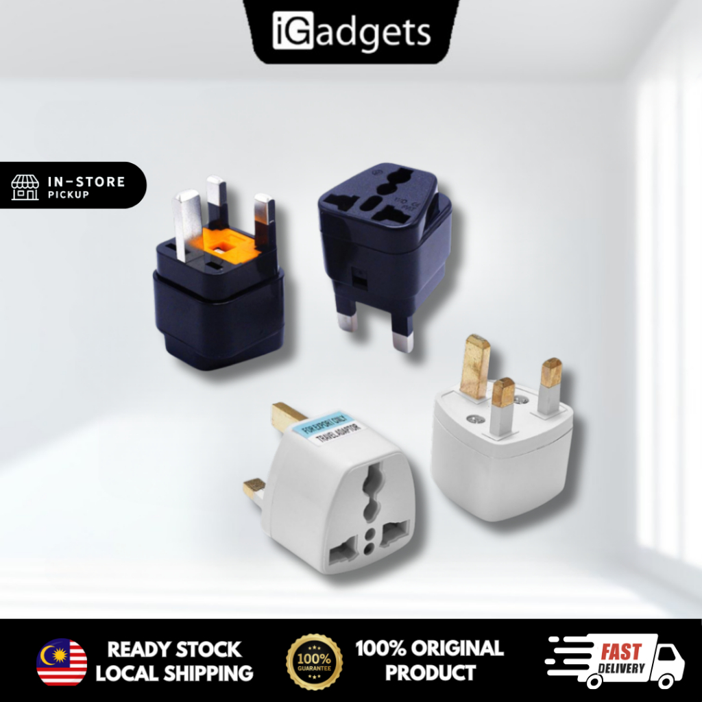 3 Pin Conversion Plug Universal Adapter British Socket Adapter Plug (1 ...
