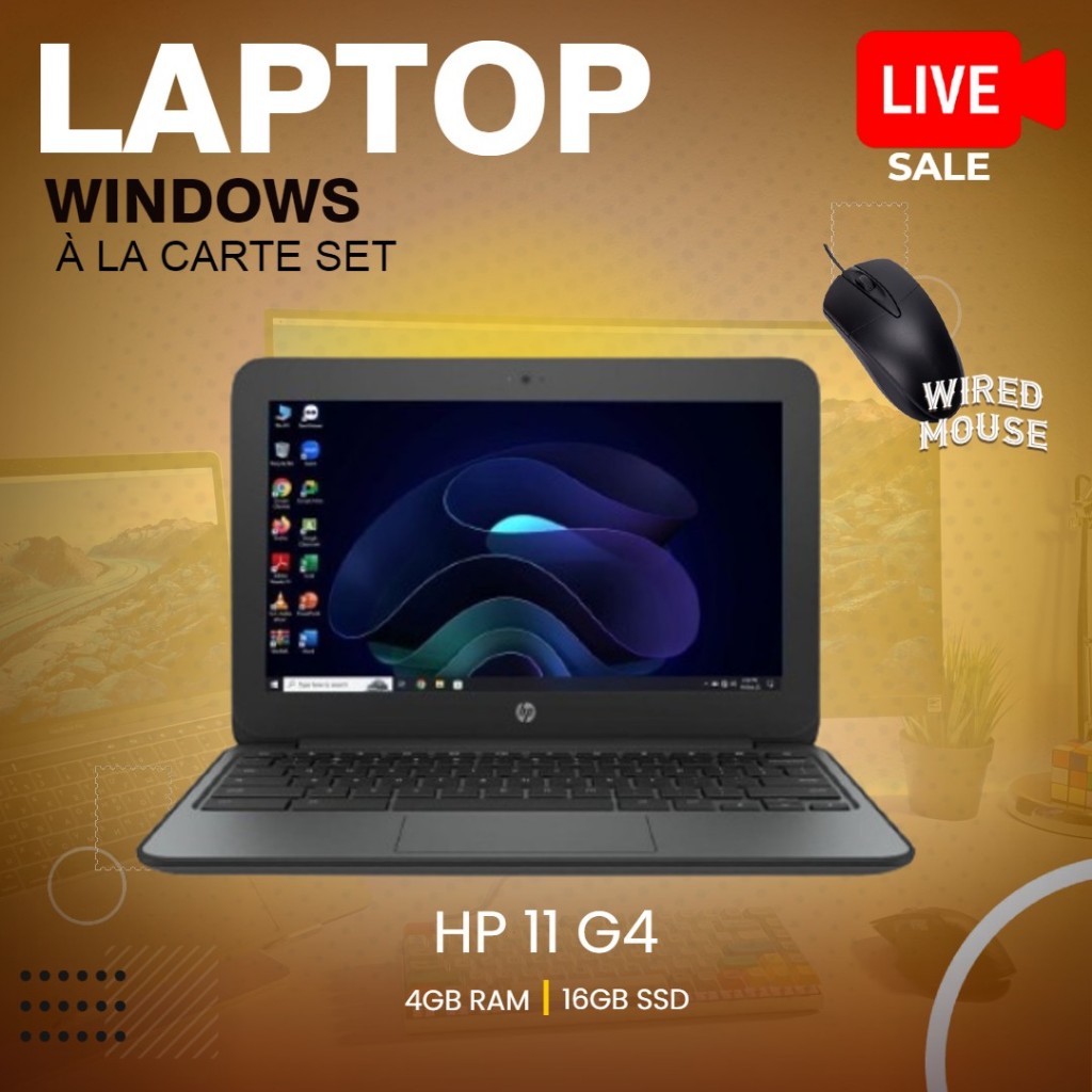 (Refurbished) HP 11 G3/G4/G5 Windows Laptop / 11.6" inch Display ...