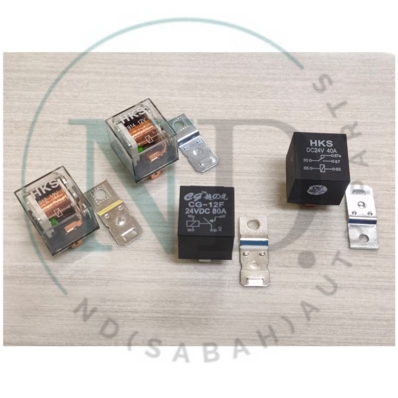 PIN RELAY WITH 12V (4 PIN / 5PIN ) / 24V ( 4 PIN / 5 PIN ) | Shopee ...