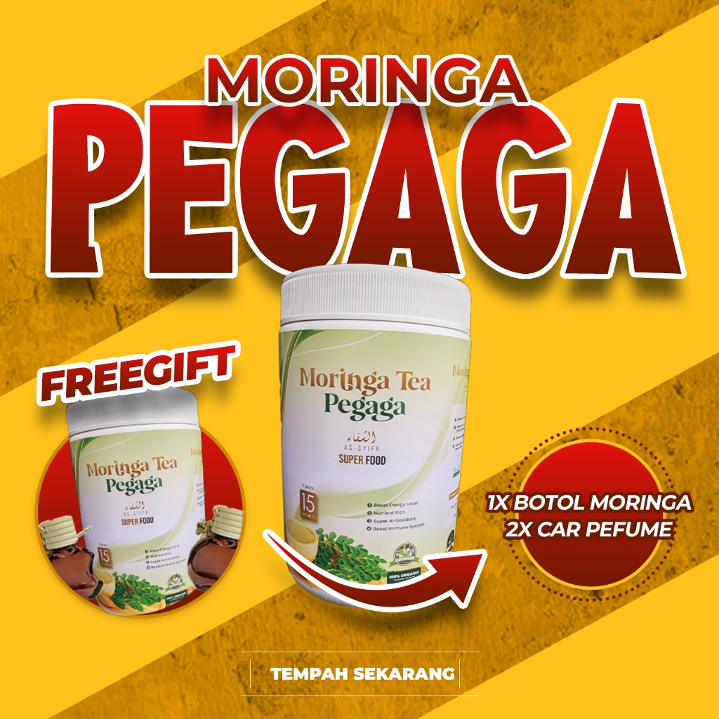 [ FREE POSTAGE ] MORINGA TEA PEGAGA HARGA MURAH FREE SHIPPING ORIGINAL ...