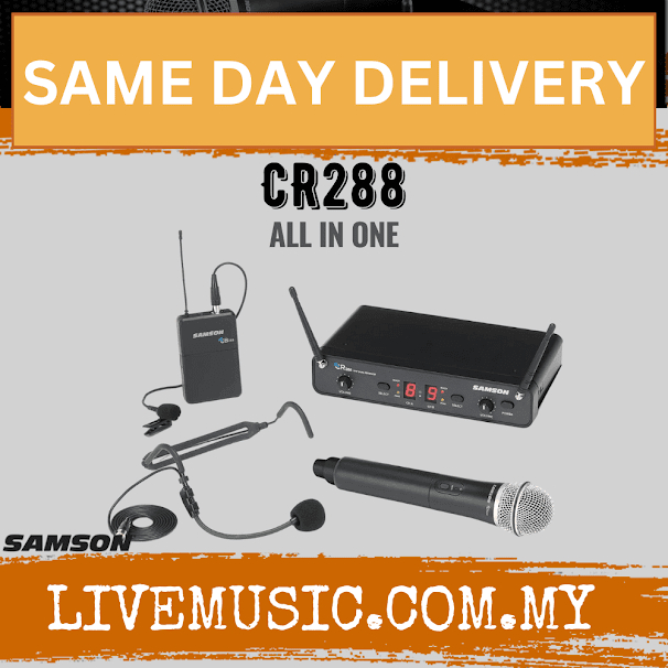 Samson Concert CR288 All-In-One Dual-Channel Wireless System ...