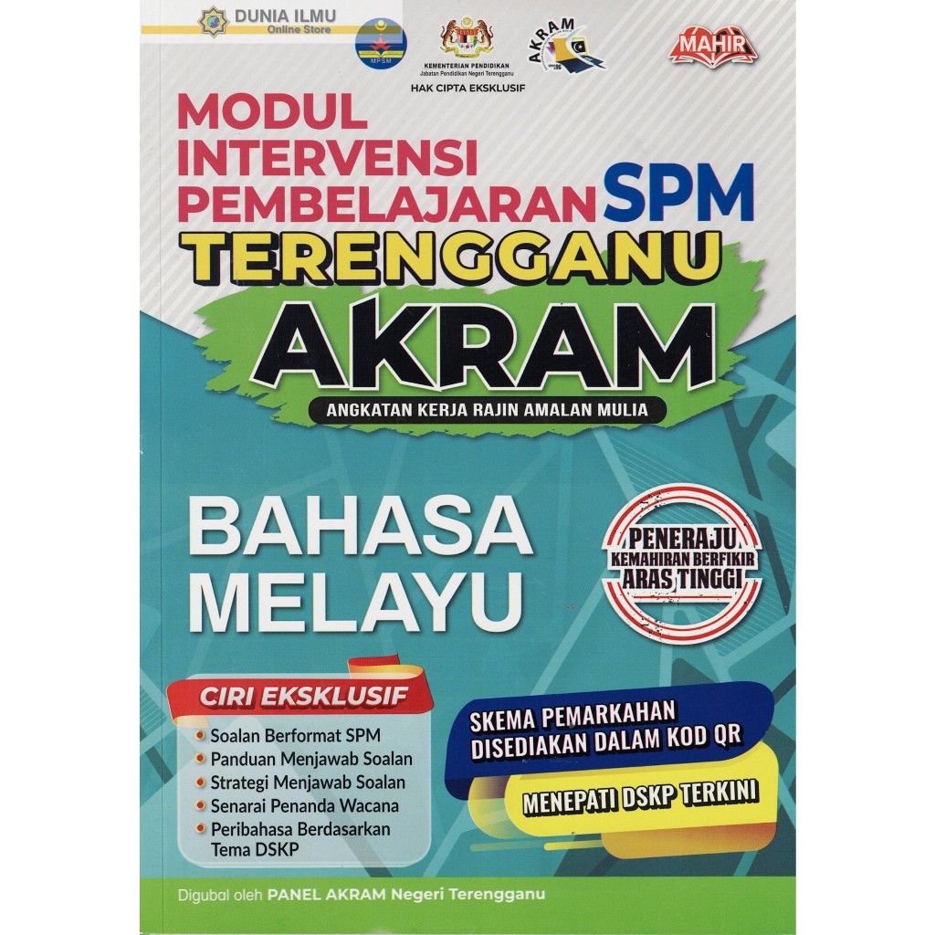 BUKU LATIHAN : MODUL INTERVENSI PEMBELAJARAN SPM TERANGGANU AKRAM BAHASA MELAYU | Shopee Malaysia