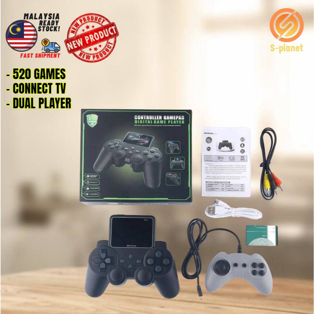 Dual Hot ! 520 in 1 TV output classic retro mini handheld video game ...