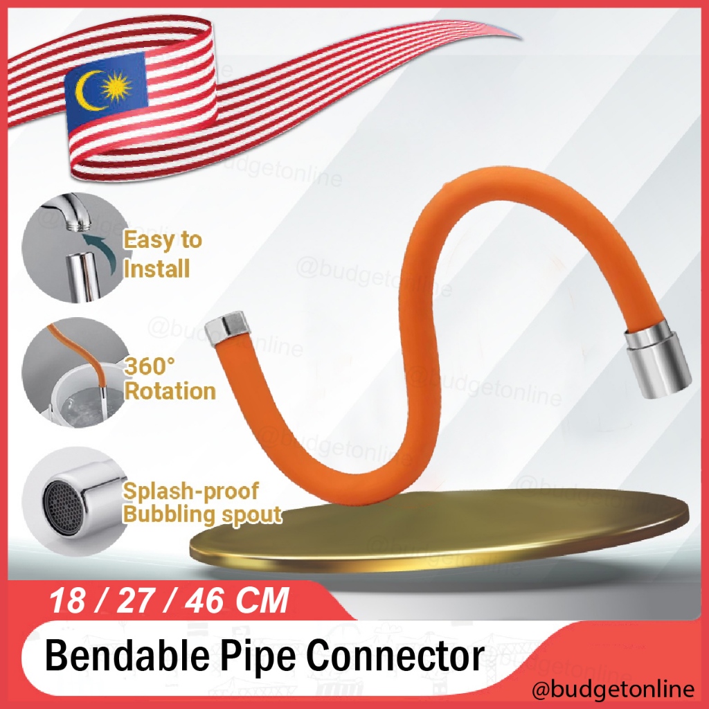 Universal 360° Rotation Sink Tap Faucet Extension Extender Pipe ...