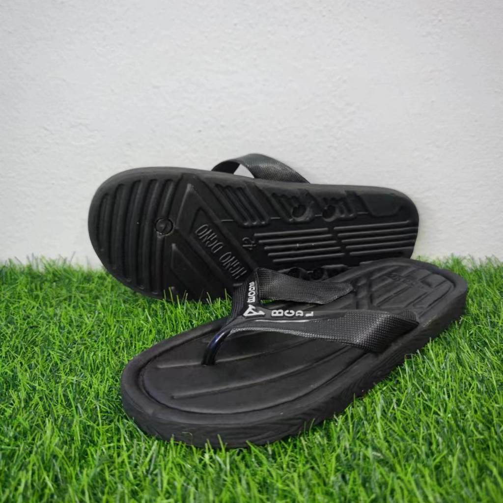 (Ready Stock) Slipper Flip Flop All Black HDGNO (Unisex) | Shopee Malaysia