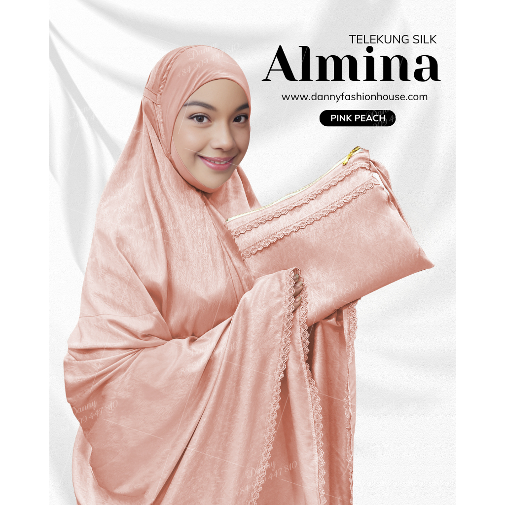 DANNY TELEKUNG SILK TRAVEL 🌸 DESIGN BARU TELEKUNG ALMINA | Shopee Malaysia