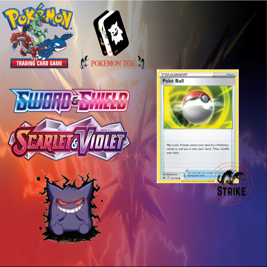 Pokemon Trainer Card - Pokeball 137/159 Crown Zenith | Shopee Malaysia