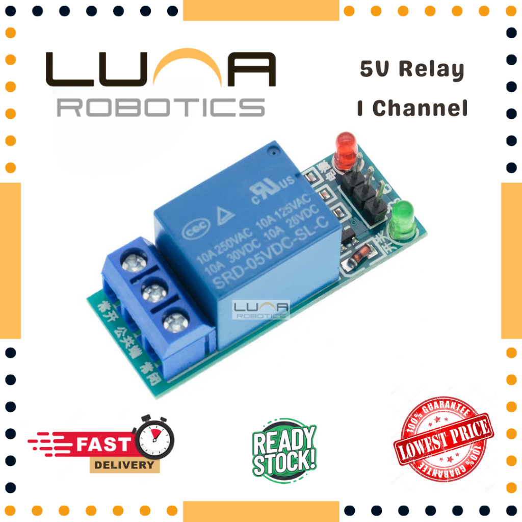 1 Channel Relay 5V Module for Arduino/ESP32/ESP8266/NodeMCU | Shopee Malaysia
