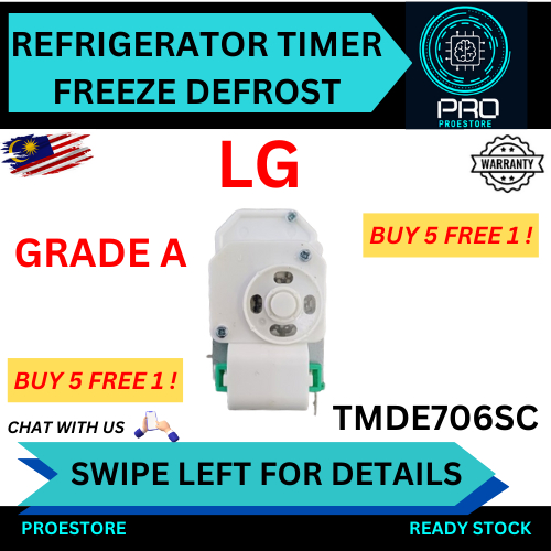 LG (GRADE A) TMDE706SC REFRIGERATOR DEFROST / TIMER REFRIGERATOR ...