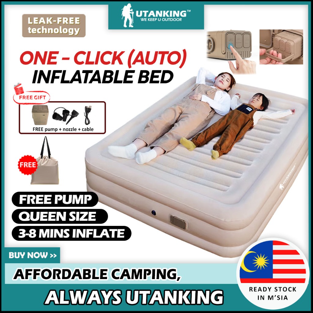 UtanKing™ Inflatable Bed Camping Tent Sleeping Air Mattress Auto ...