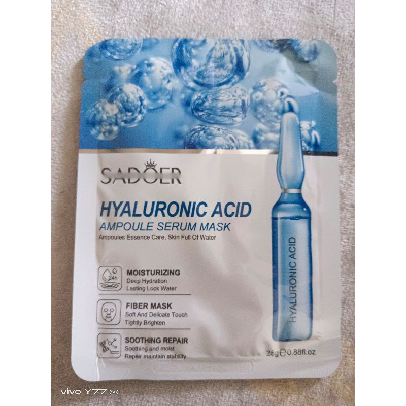25g hyaluronic acid ampoule serum mask ampoules essence care skin full of water | Shopee Malaysia