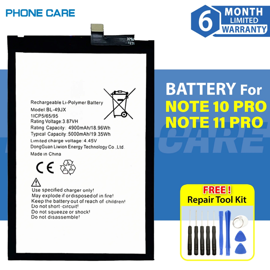 Battery Bateri BL-49JX For INFINIX NOTE 10 PRO X695 / NOTE 11 PRO X697 ...