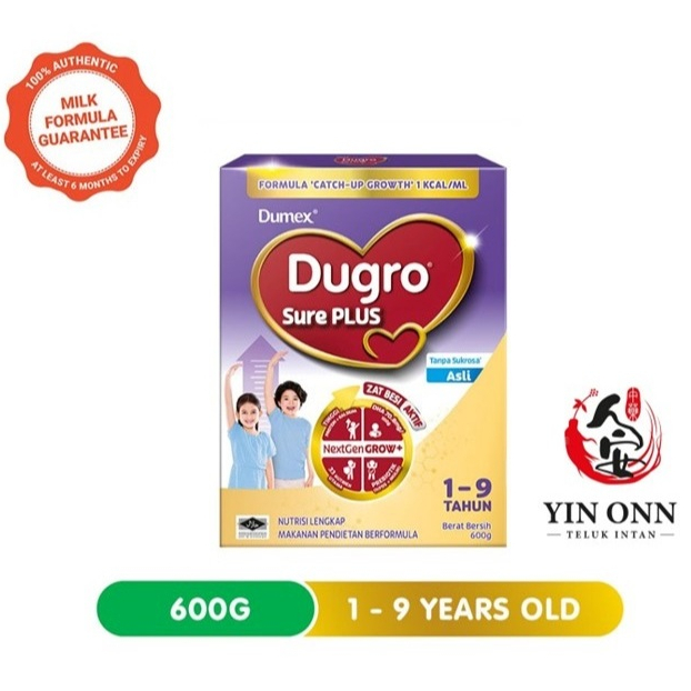 Dumex Dugro Sure Plus Asli 1-9 Tahun 600g | Shopee Malaysia