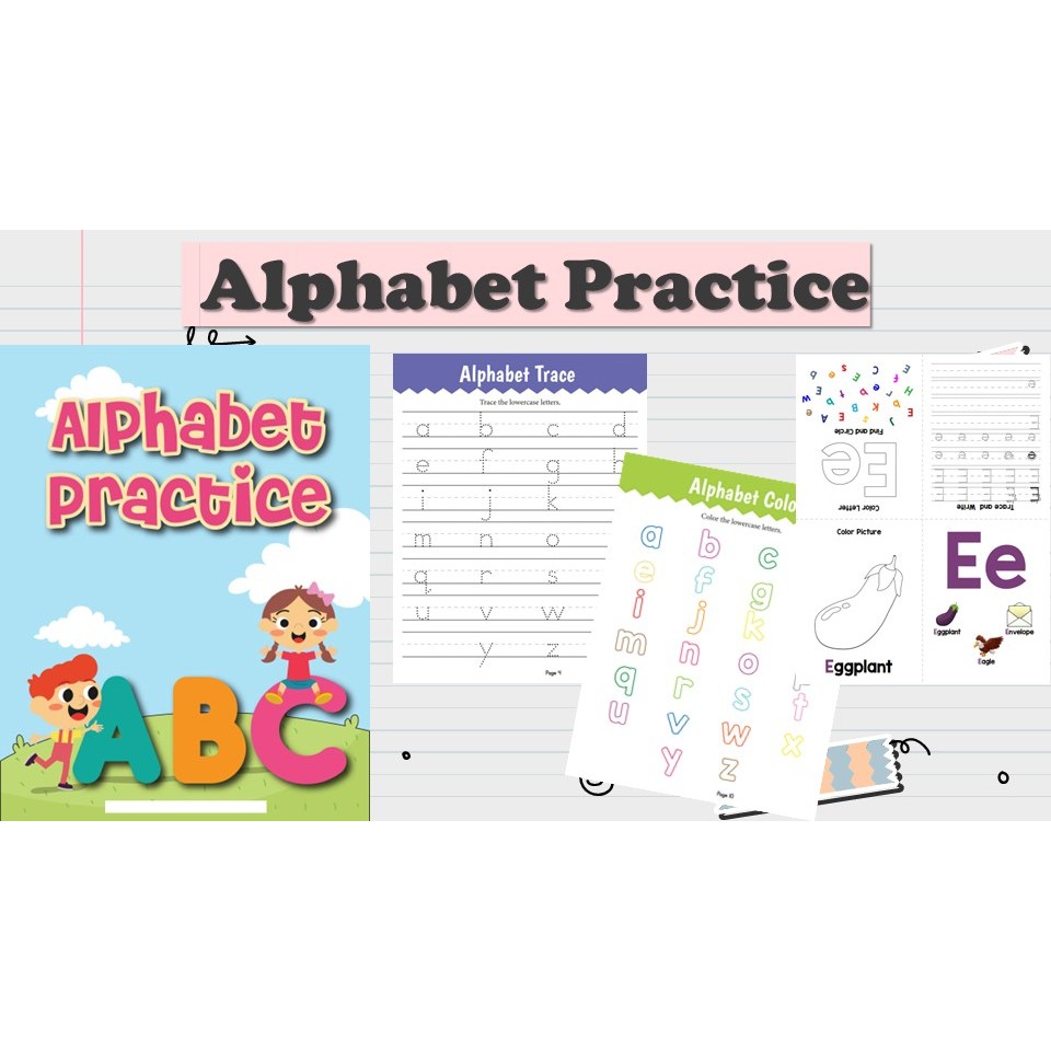 [PRE466] 36 pages Alphabet Practice Worksheet for Pre-school PDF ...
